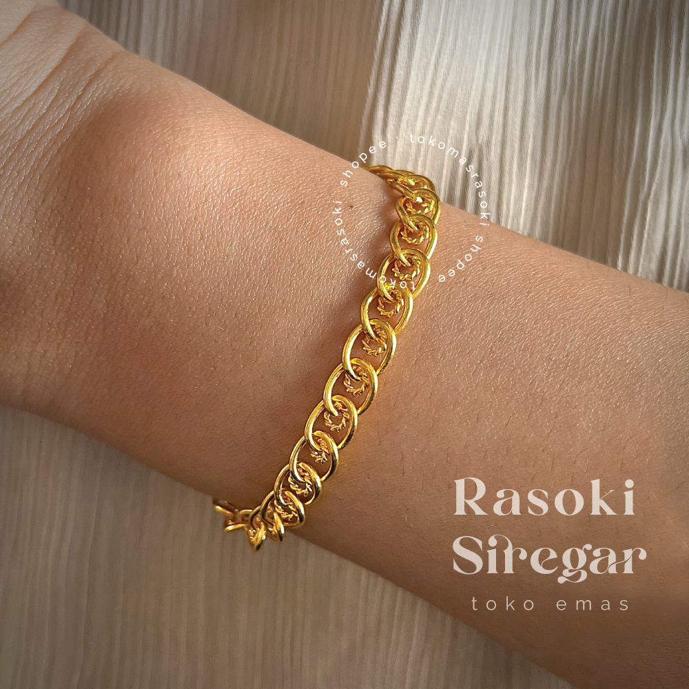Jual GELANG EMAS 24 KARAT 3gr-10gr EMAS ASLI EMAS LONDON 99,99% GELAMG ...