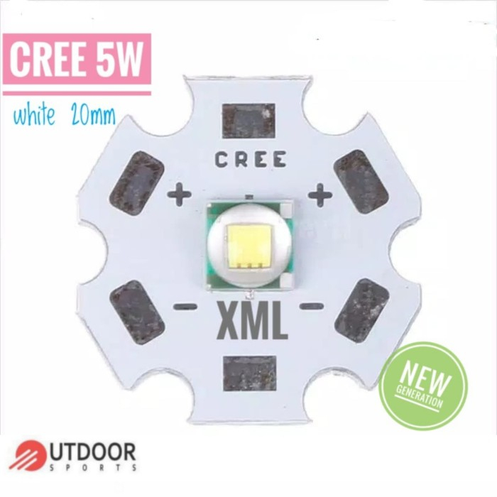 Jual LED SUPER BRIGHT CREE HPL 5W XML T6 Cold White 6500K Flashlight ...