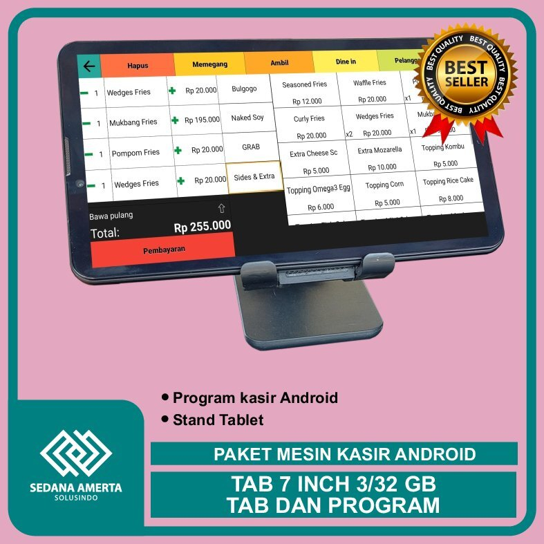 Jual Paket Mesin Kasir Android TAB Tablet/Tab 7 Inch 3/32 GB - TAB ...