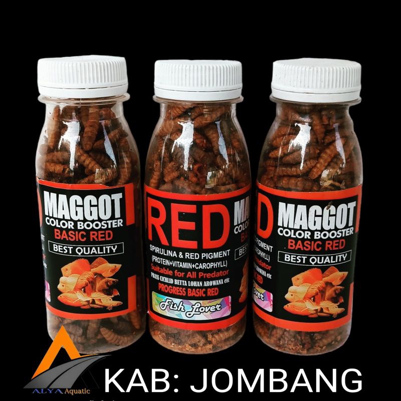 Jual RED MAGGOT COLOUR BOOSTER/MAGGOT FISH LOVERS BOTOLAN 15 GRAM pakan ...