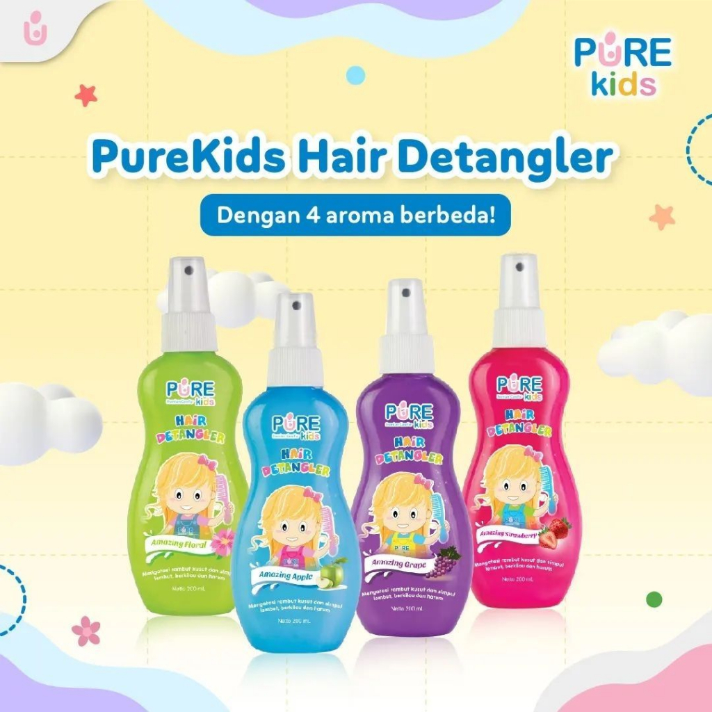 Jual Pure Kids Hair Detangler Spray Anti Rambut Kusut Anak - LOVELY ...