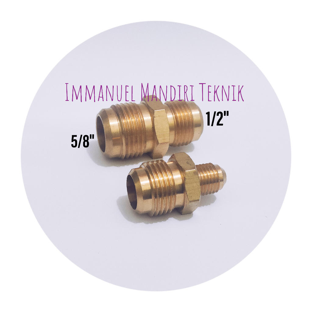 Jual Double nepel AC 5/8 x 1/2 / Reducer nepel pipa AC 5/8 x 1/2 | Shopee Indonesia