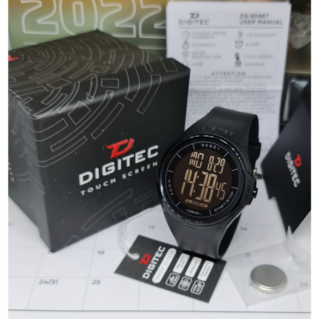 Jual JAM TANGAN PRIA DIGITEC DG3086 TOUCHSCREEN DIGITAL ORIGINAL ANTI ...