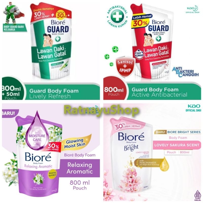 Jual sabun biore cair 800ml | Shopee Indonesia