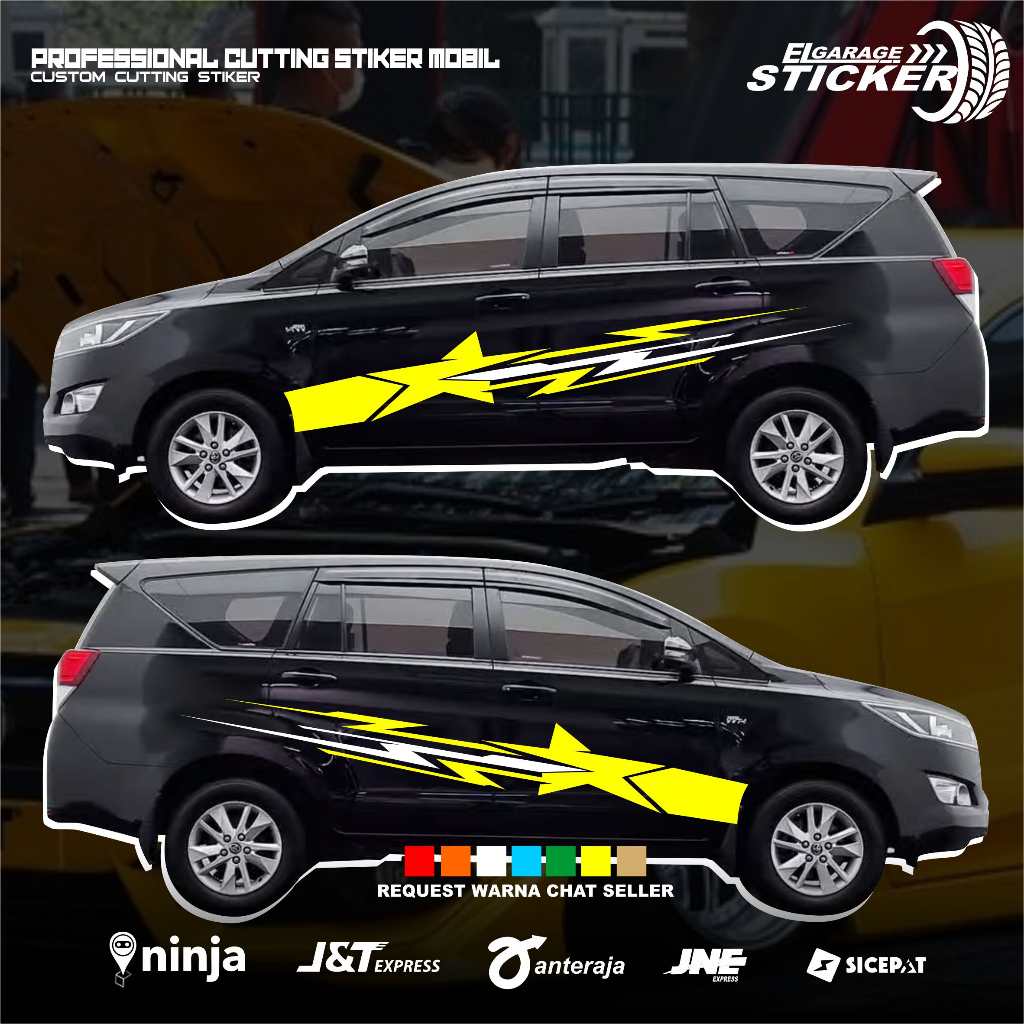 Jual Stiker mobil innova reborn cutting stiker mobil body samping all ...