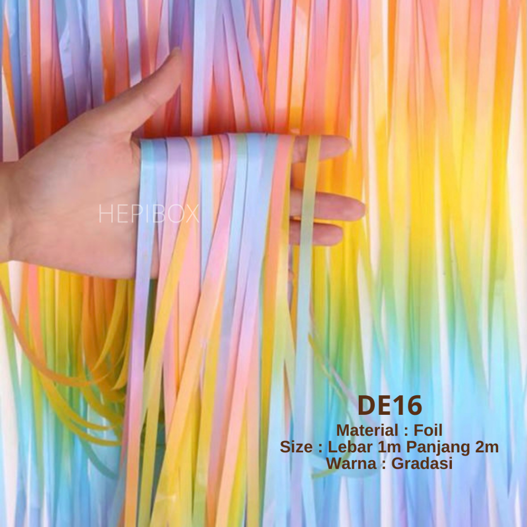 Jual Tirai Pesta Ulang Tahun / Tirai Backdrop Foil / Tirai Foil Curtain ...