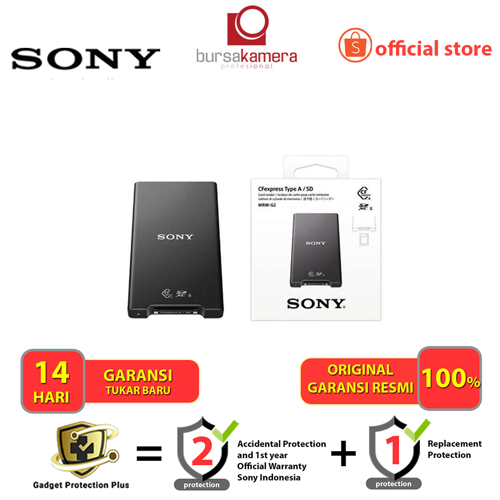 Jual Sony MRW-G2 / MRW G2 CF Express Type A/SD Memory Card Reader ...