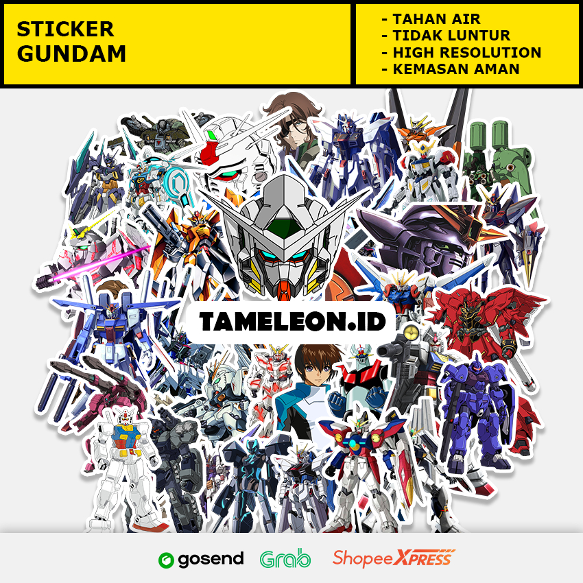 Jual Sticker Anime,Gundam, Sticker Handphone Sticker Laptop Anti luntur ...