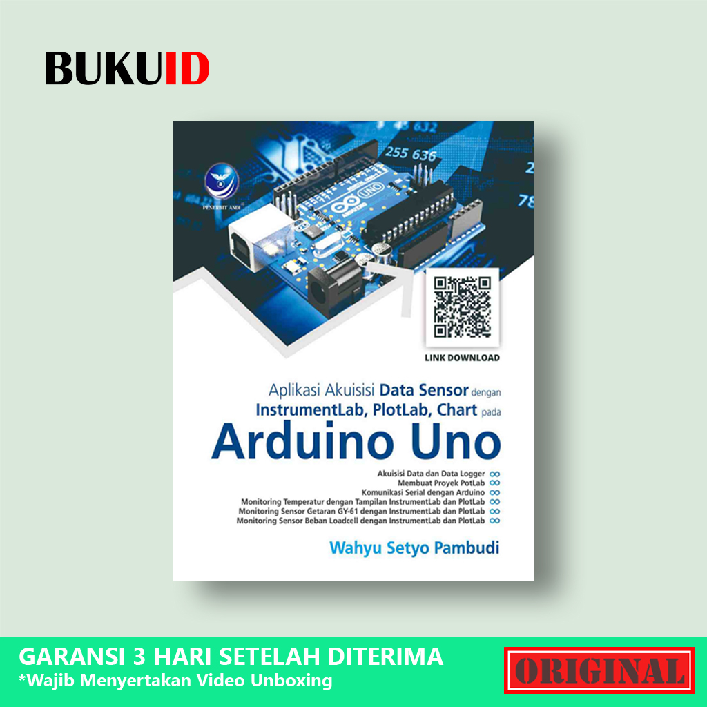 Jual Buku Aplikasi Akuisisi Data Sensor Dengan Instrumentlab Plotlab Chart Pada Arduino Uno
