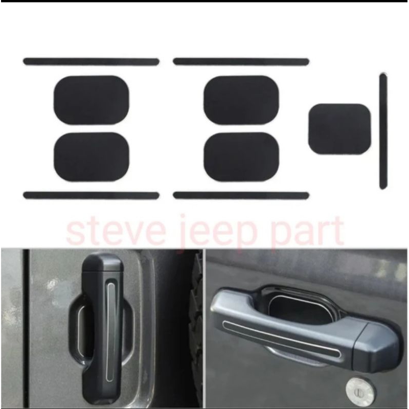Jual Door handle recess guard bowl 4 door aluminum jeep Wrangler JL ...