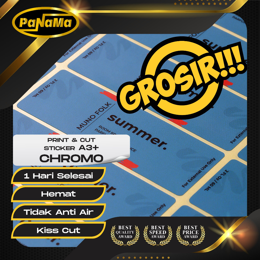 Jual Print & Cut Sticker Chromo A3+, Cetak Stiker Kromo / Bontax A3 ...