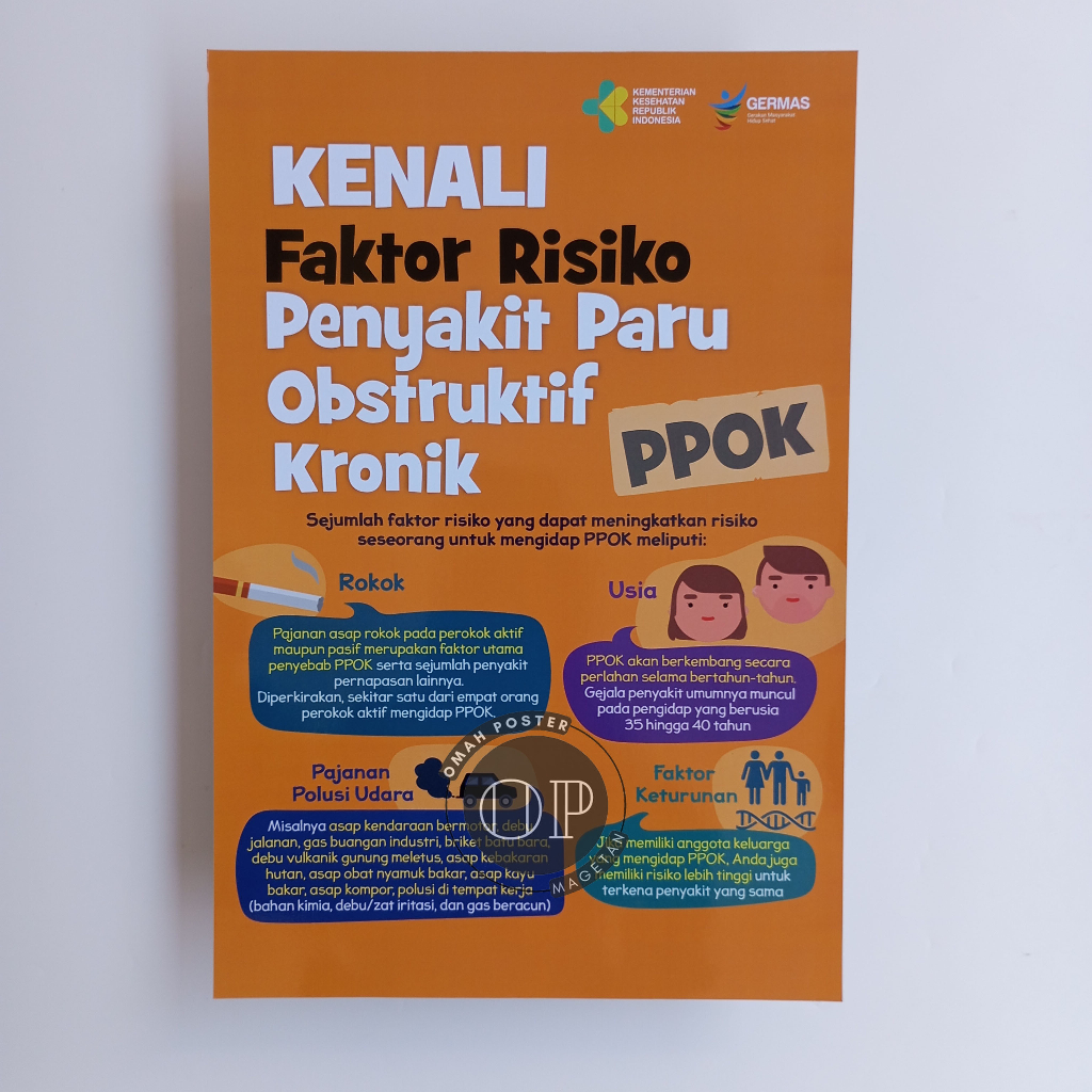 Jual Poster Kenali Faktor PPOK - Poster PPOK - Penyakit Paru Obstruktif ...
