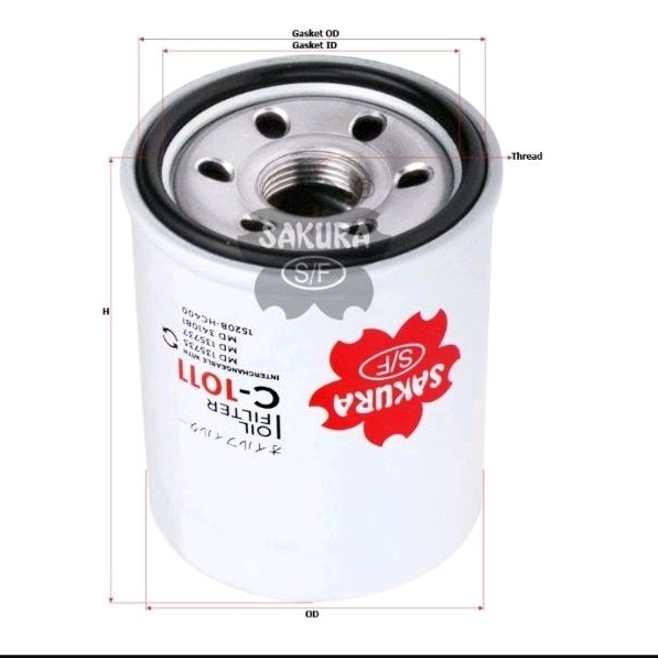 Jual Filter Oli Mitsubishi L300 Diesel New Euro 4 Sakura | Shopee Indonesia