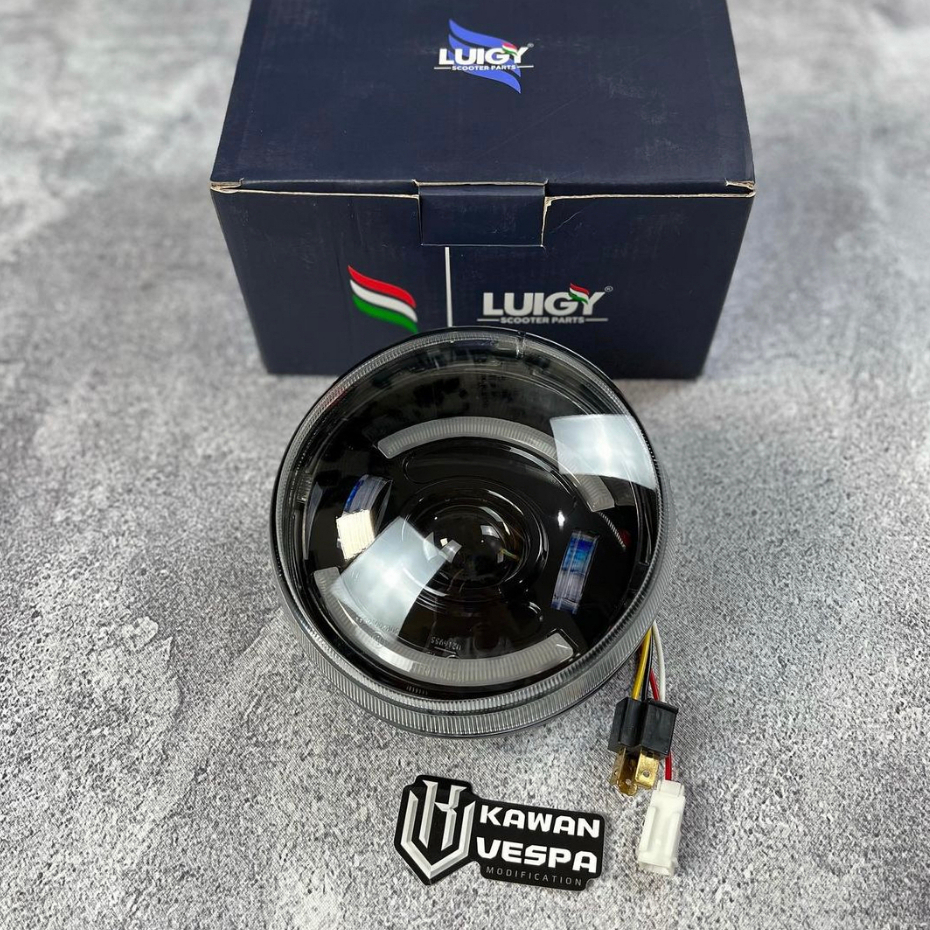 Jual Luigy Headlamp Led Daymaker Vespa LX | Shopee Indonesia