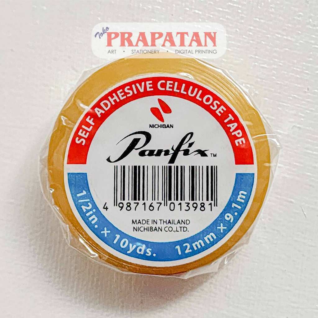 Jual Panfix Cellulose Tape 12mm x 9.1m | Isolasi Bening | Selotip ...