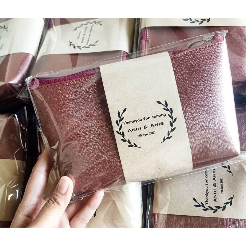 Jual Dompet metalik + kemas plastik + beltpaper | Shopee Indonesia