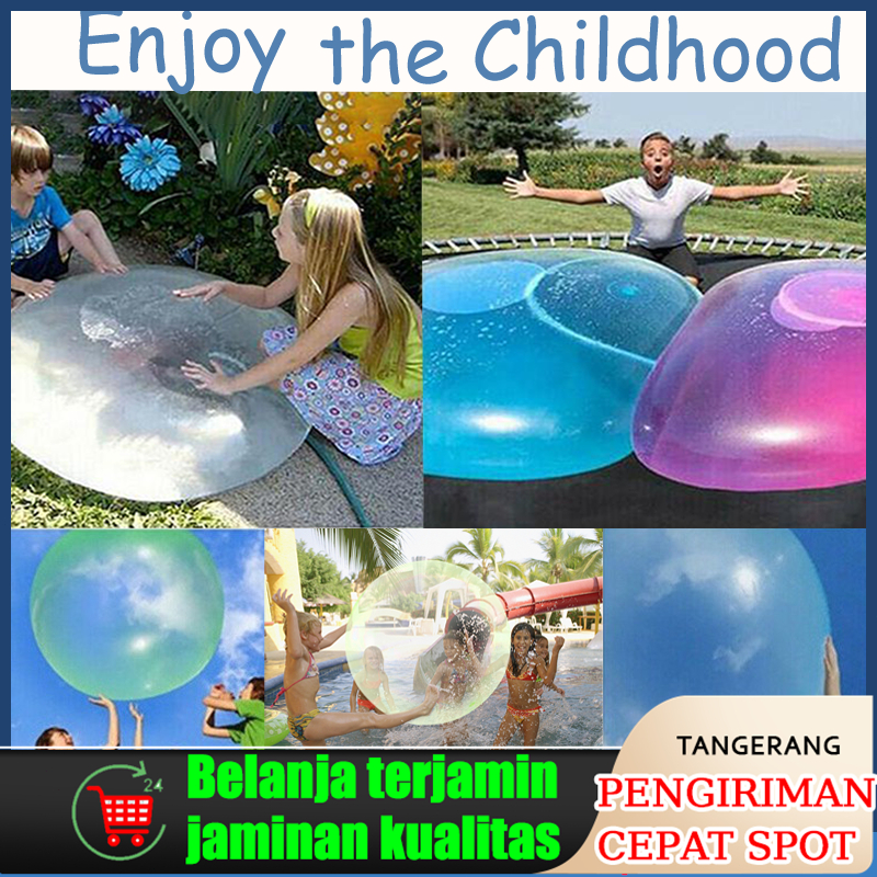 Jual Elasticity Water Balloon Soft Glue Inflatable Wubble Bubble Mainan ...