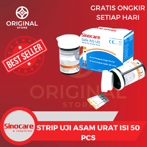 Jual Sinocare Safe AQ UG Strip Uji Asam Urat (50 Strip) | Shopee Indonesia