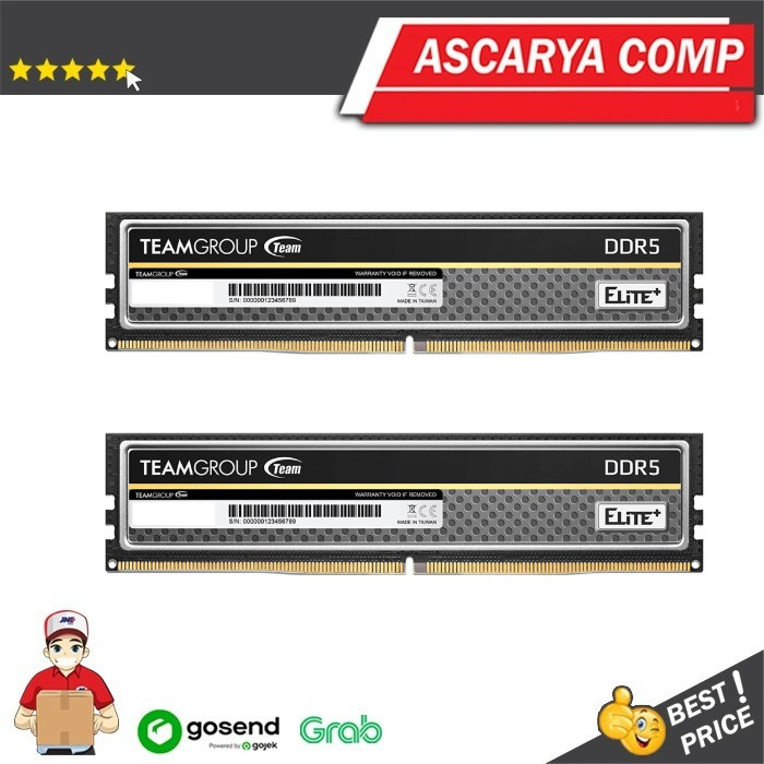 Jual Team Elite Plus 16GB (2x8GB) DDR5 5200 (PC5-41600) Desktop Memory | Shopee Indonesia