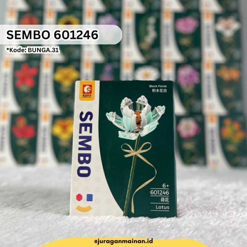 Jual SEMBO BLOCKS Flower White Series - Bricks Blocks bongkar susun ...