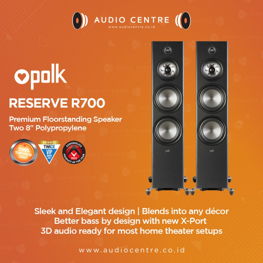 Jual Polk Audio Reserve R700 / R 700 Premium Floorstanding Speaker ...