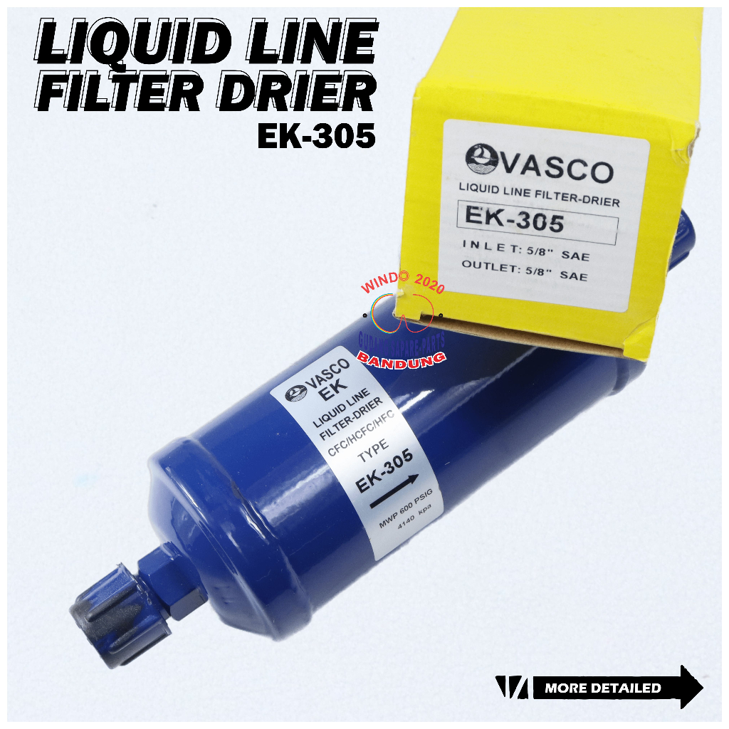 Jual LIQUID LINE FILTER DRIER EK 305 5/8" | PENYARING SIRKULASI AC ...