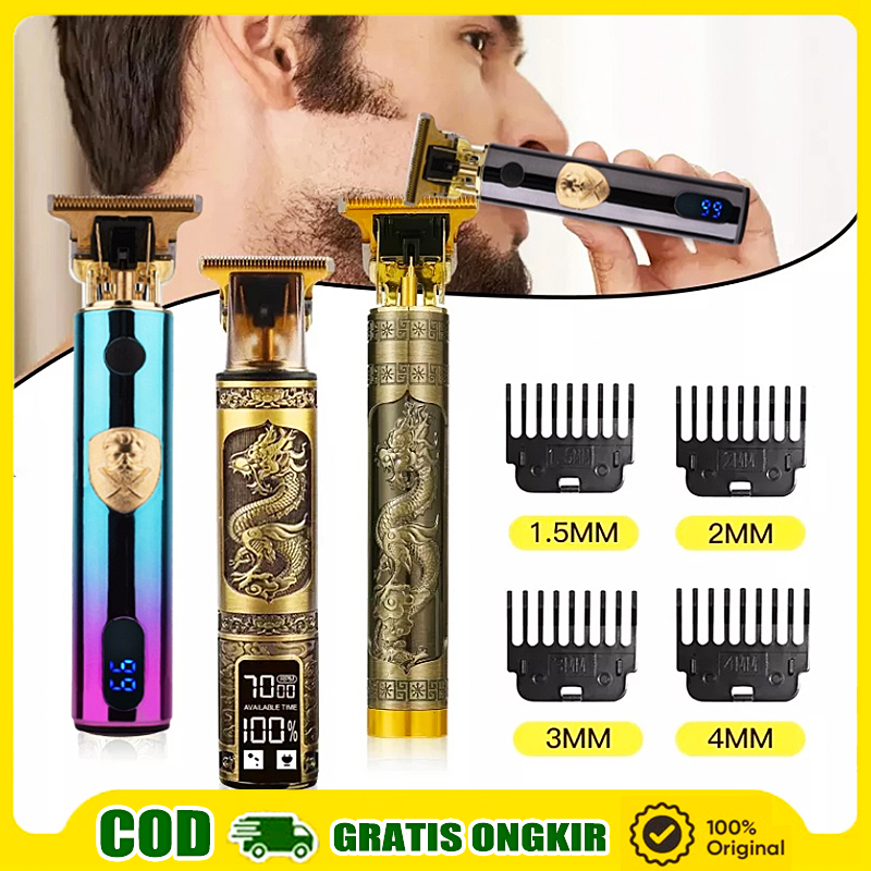 Jual Alat Cukur Rambut Elektrik T9 Antik Mesin Pemotong Rambut Pencukur Elektrik Pria ...