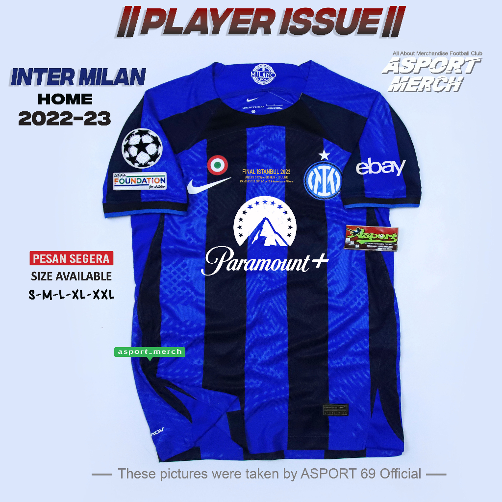 Jual INTER HOME FINAL ISTANBUL PARAMOUNT PLAYER ISSUE JERSEY INTER ... Jual INTER HOME FINAL ISTANBUL PARAMOUNT PLAYER ISSUE JERSEY INTER ...