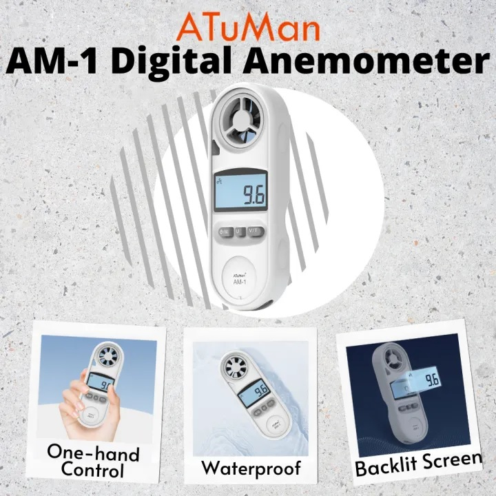 Jual ATUMAN DUKA AM-1 Digital Anemometer - Alat Pengukur Kecepatan ...
