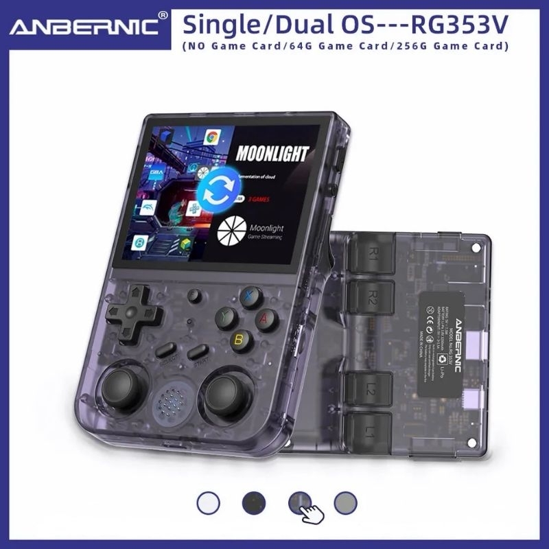Jual ANBERNIC RG353V Retro Handheld Game Console 3.5 Inch IPS Multi-touch Screen LPDDR4 Android ...