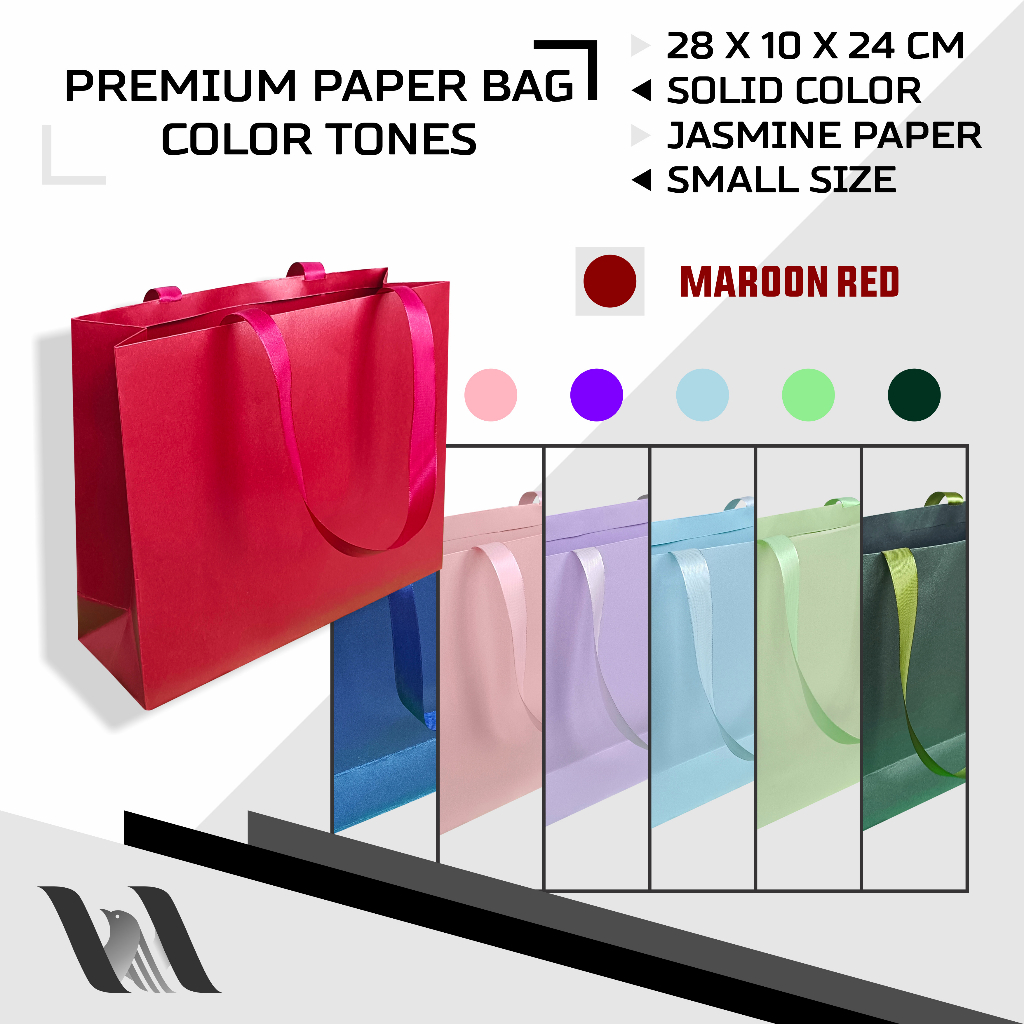 Jual PREMIUM PAPER BAG COLOR - KANTONG KADO WARNA 3 - SMALL SIZE ...