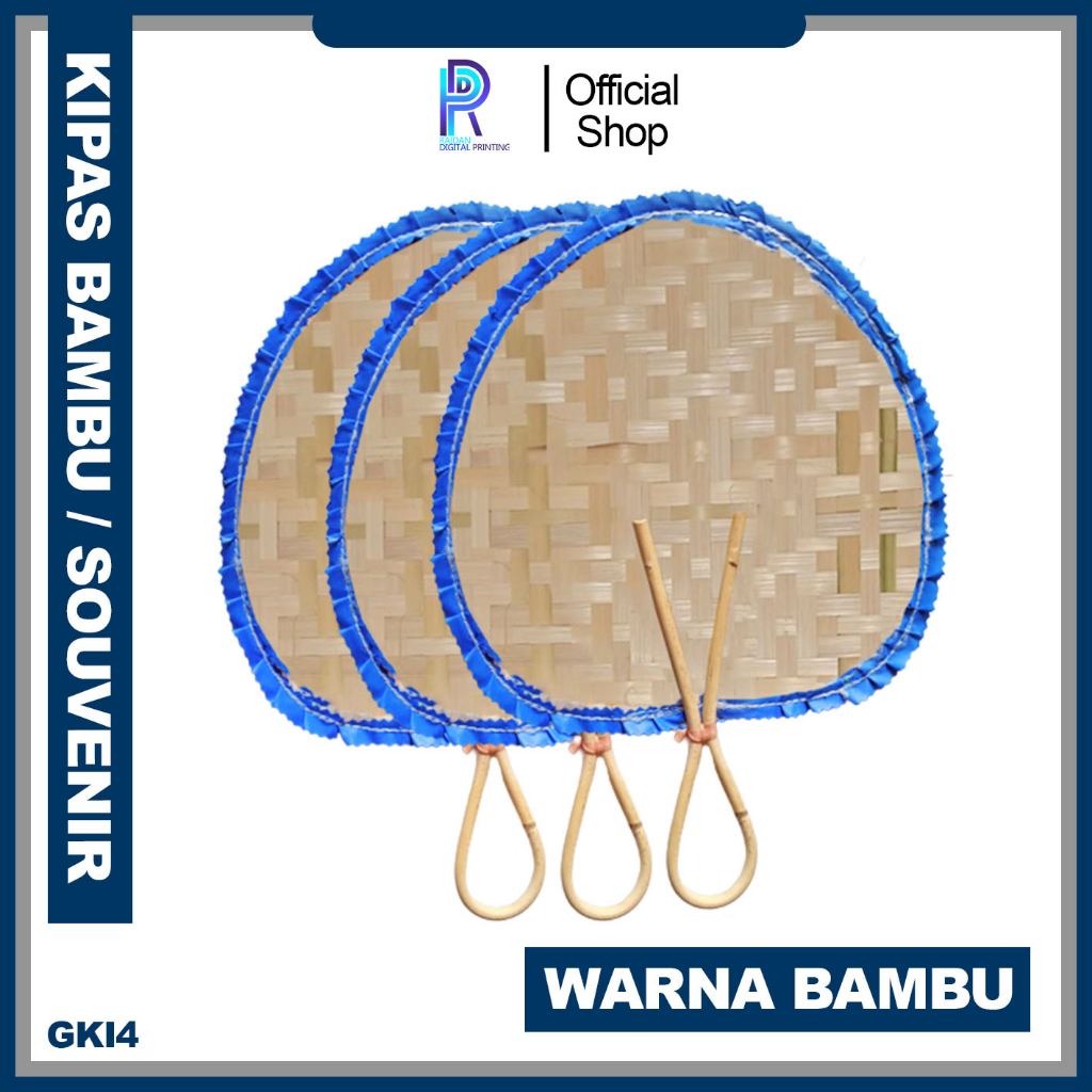 Jual KIPAS ANYAMAN BAMBU / KIPAS TANGAN / KIPAS BAMBU TRADISIONAL WARNA ...