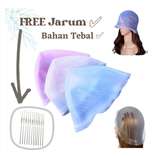 Jual Topi Bleaching / Highlighter Cat Rambut Topi Semir Bahan Silikon ...