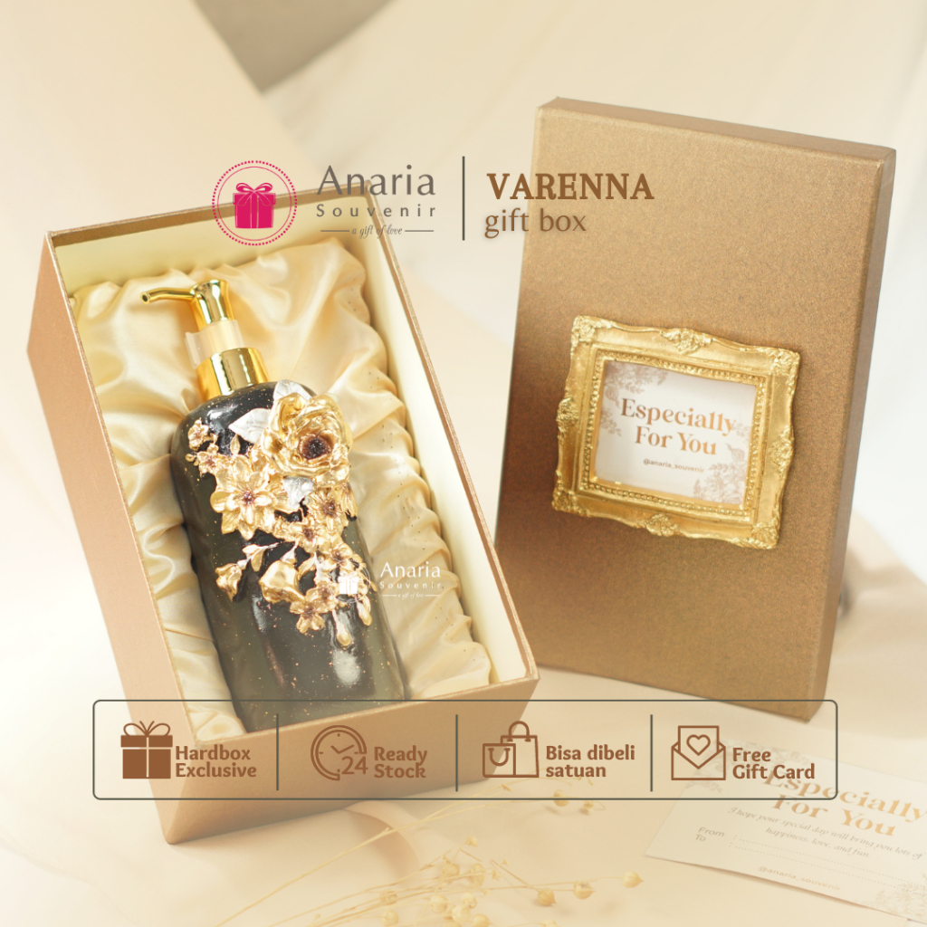 Jual Anaria Gift - Varenna Gift box Hadiah Pernikahan Botol Sabun Pump ...