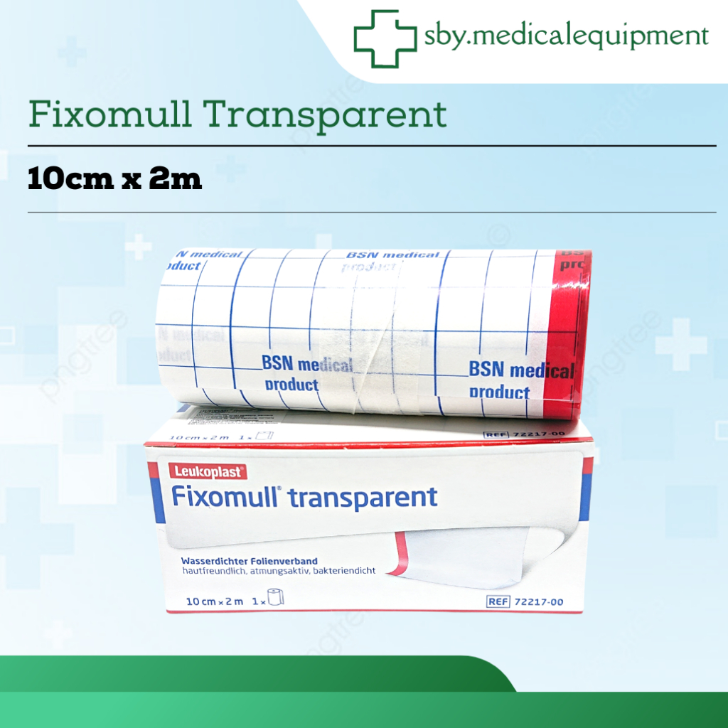 Jual Fixomull Transparent 10cm x 2m Dressing Plester Luka Transparan ...