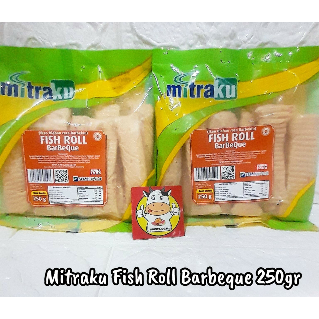 Jual FROZEN FOOD MITRAKU FISH ROLL BARBEQUE / FISH ROLL BLACKPAPER ...