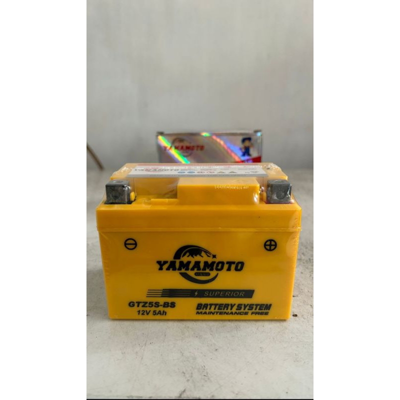 Jual Aki Accu Motor Yamamoto GTZ5S-BS full kering | Shopee Indonesia