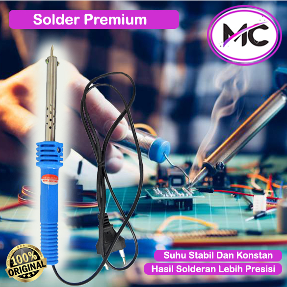 Jual Solder Listrik Lurus Soldering Iron Alat Patri Timah Gagang ...