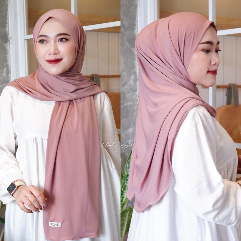 Jual 𝗛𝗮𝗻𝗵𝗮𝗻 𝗛𝗶𝗷𝗮𝗯 - Pashmina Instan Oval Jersey Premium | Shopee Indonesia