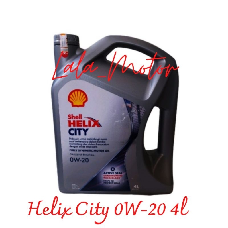 Jual Oli Mobil Shell Helix City 0W-20 4Liter | Shopee Indonesia