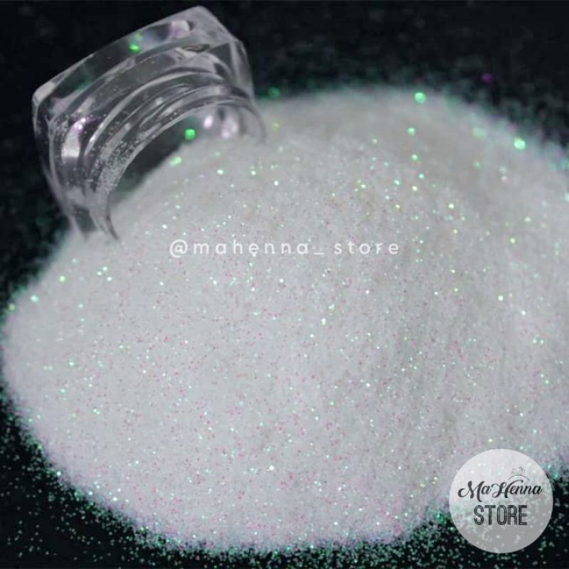 Jual Glitter putih kilau hijau 500 gr 1 kg | Shopee Indonesia