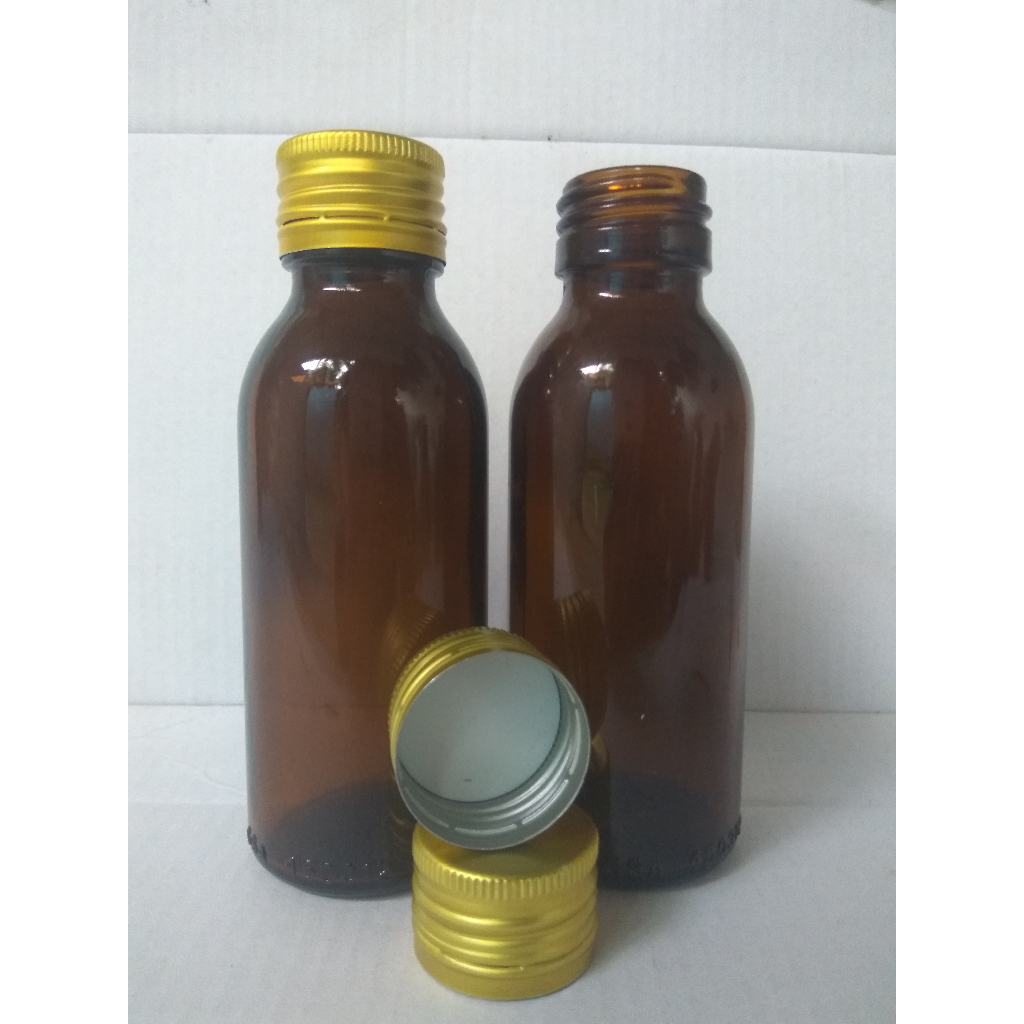 Jual Botol Kaca Coklat 100ml / Botol Kaca Amber 100 ml | Shopee Indonesia