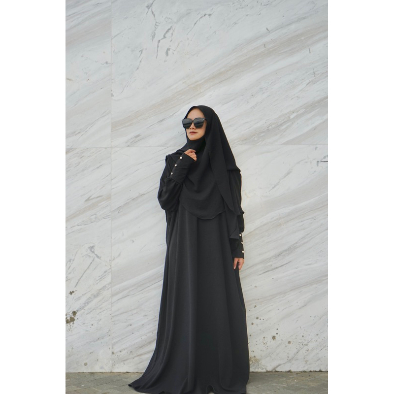Jual RAFASHION-Rumaysa Abaya( abaya flowy, crinkle air flow)/Abaya ...