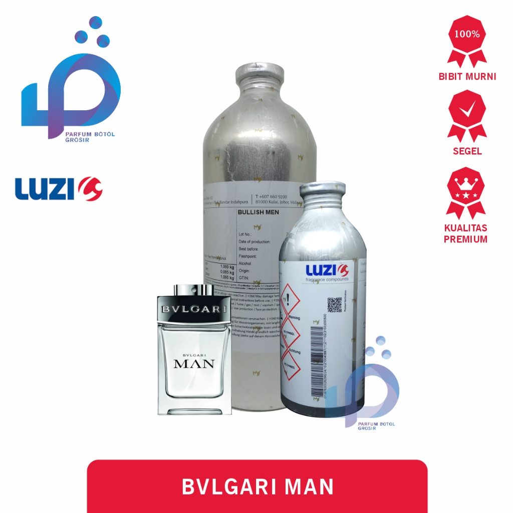 Jual BULLISH MEN | Senada Wangi Bulgari Man by Luzi | 500gr Segel ...