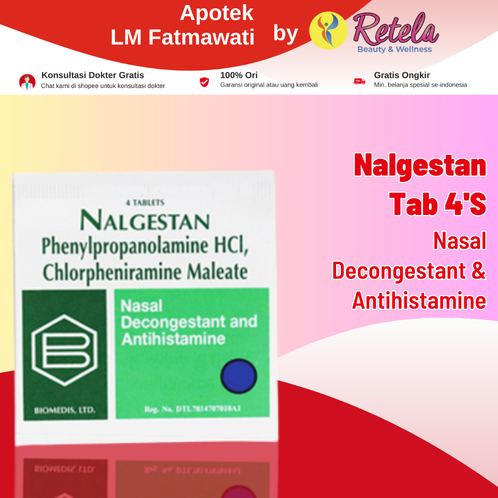 Jual NALGESTAN TABLET 1 STRIP 4 TABLET | Shopee Indonesia