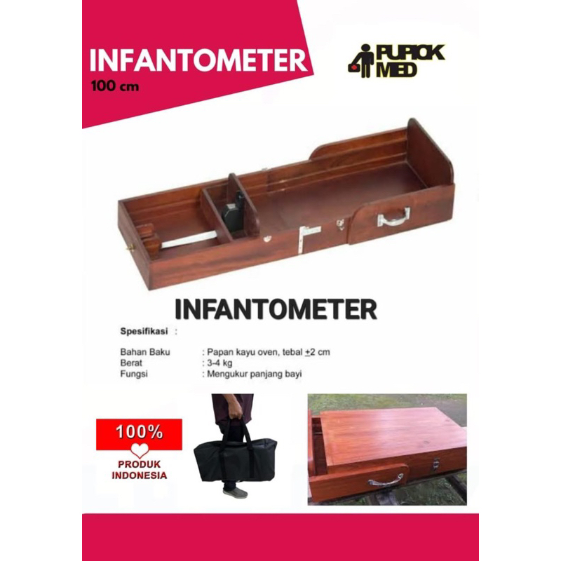 Jual Infantometer Kayu / Alat Ukur Bayi / Alat Infantometer / Pengukur ...
