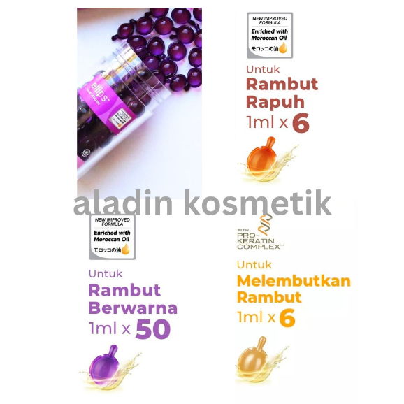 Jual ELLIPS / ELIPS vitamin rambut eceran 1pcs | Shopee Indonesia