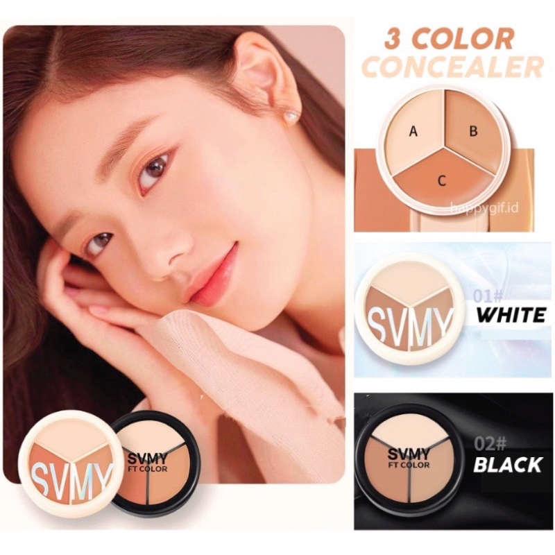 Jual [ BATAM ] RS SVMY Concealer 3 in 1 Contour Corrector Natural Light Skin Color LA188 ...