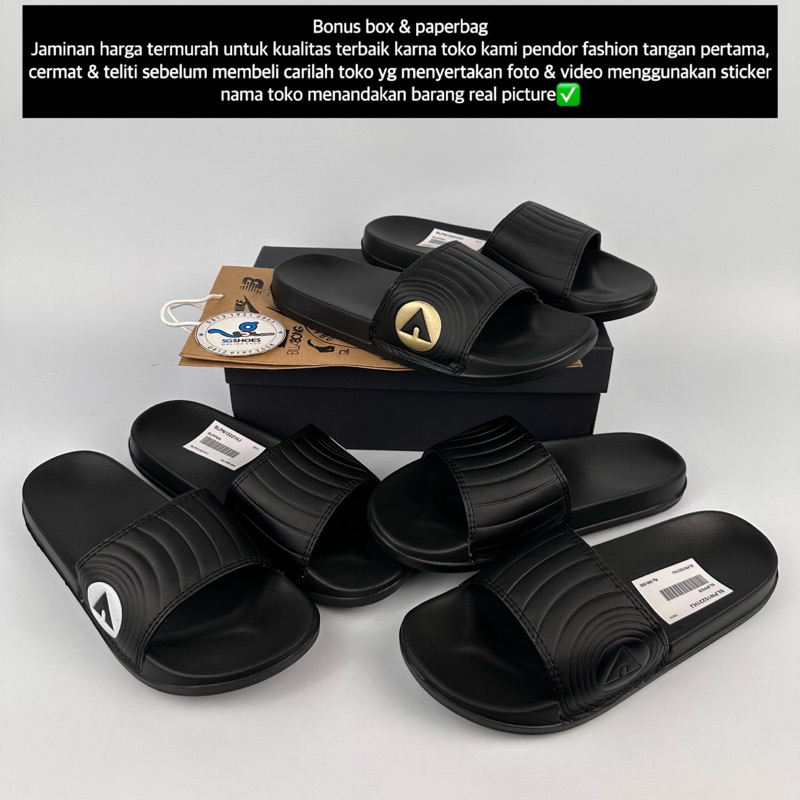 Jual Airwalk - Sandal Slide Flip Flop Pria Wanita Bahan Karet Rubber ...