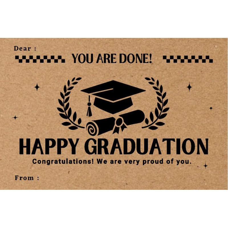 Jual KARTU UCAPAN GRADUATION | GRADUATION CARD | KARTU WISUDA ...